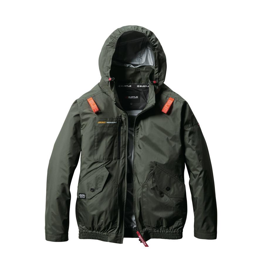 BURTLE AC2071 バートル AIRCRAFT エアークラフト 2025 春夏 新作 空調作業服【ファンなし・服のみ単品】フーディー 長袖 ブルゾン 遮熱 UVカット 熱中症対策 ...
