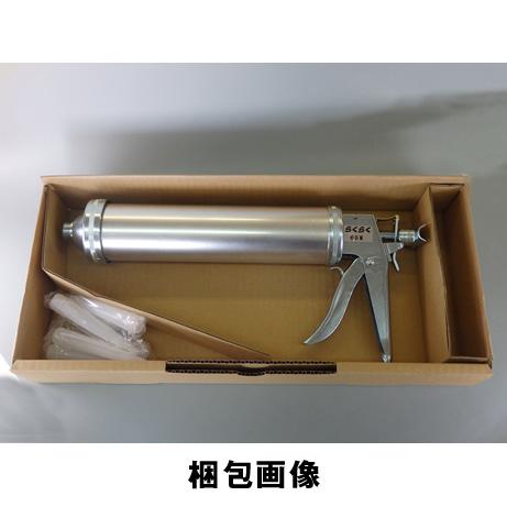 シーリングガン らくらく65S 2液型 山本製作所 YSC ストッパー式 750ml コーキングガン 大型ショートタイプ シリコンコーキング ...