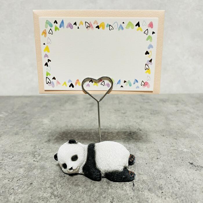 メモスタンド パンダ かわいいメモクリップ 贈り物 置物 可愛い リアル インテリア 動物 卓上 雑貨 メモホルダー カードクリップ : 雑草対策・ガーデニング・日用雑貨のお店 - 通販 ...