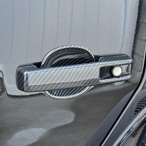 Mercedes-Benz ベンツ Gクラス ゲレンデ W463 ドアハンドル トリムカバー 5個set カーボン調加工0007601259 ...
