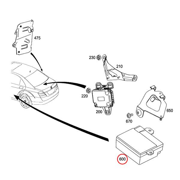 Mercedes-Benz ベンツ W212 S212 C207 A207 E250 E350 E400 E550 E63AMG フューエルポンプ コントロールユニット 0009007306 ...