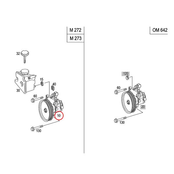Mercedes-Benz ベンツ W219 X204 CLS350 CLS550 GLK300 パワステポンプ/パワーステアリングポンプ ...