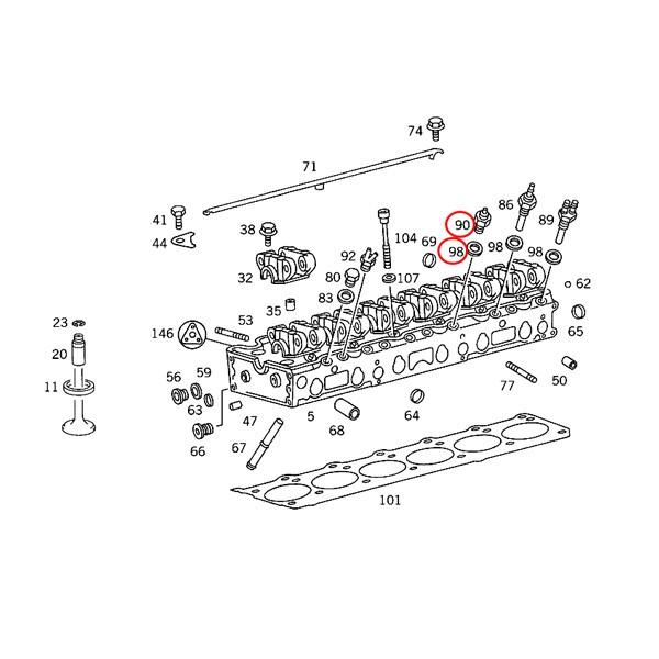 Mercedes-Benz ベンツ W124 W463 W201 エンジンクーリングファンスイッチ/水温センサー M102 M103 M104 ...