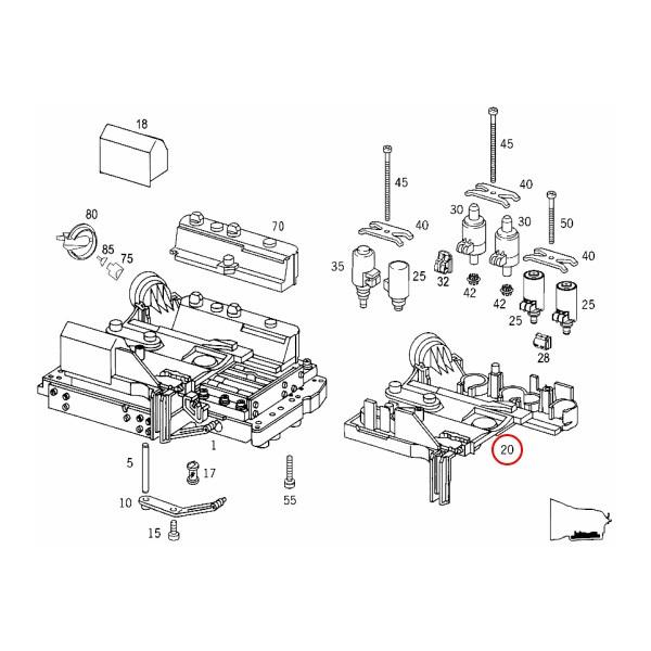 ベンツ W140 W220 W221 AT ミッションエレクトリックプレート 722.6系 電子制御式5速AT用 1402700761 ...