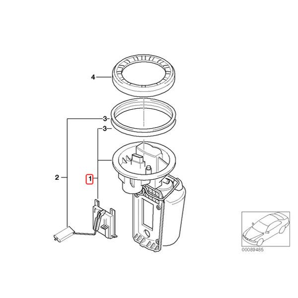 MINI BMW ミニ R53 R52 燃料ポンプ/フューエルポンプ Oリング付き 16146765121 : プロテックオートストア ...