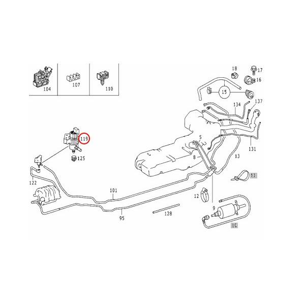 Mercedes-Benz ベンツ Rクラス W251 R350 R500 R63 パージバルブ 1634700493 0004703993 ...