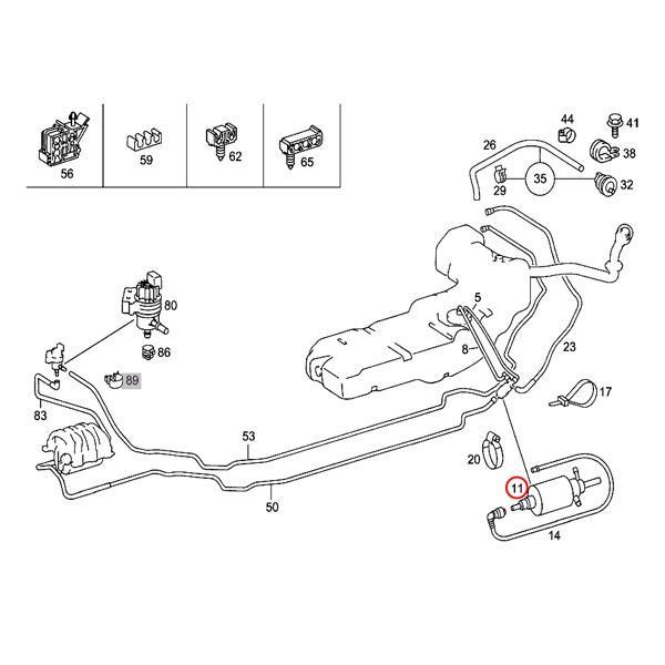Mercedes-Benz ベンツ Mクラス W163 燃料フィルター/フューエルフィルター 1634770501 1634770701 ...