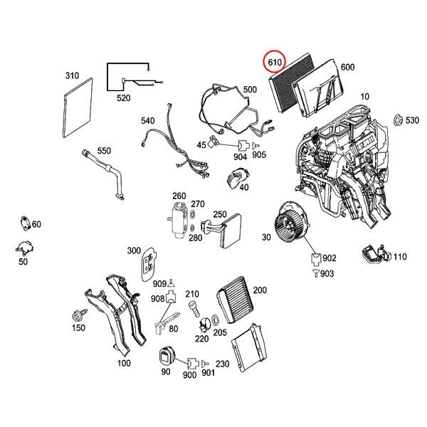 Mercedes-Benz ベンツ Aクラス W169 Bクラス W245 ACフィルター/エアコンフィルター 活性炭入り ...