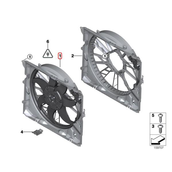 BMW E90 E91 E92 E87 X1/E84 電動ファン/ラジエーターファン 17427562080 320i 323i 325i 325xi 330i 330xi 130i ...