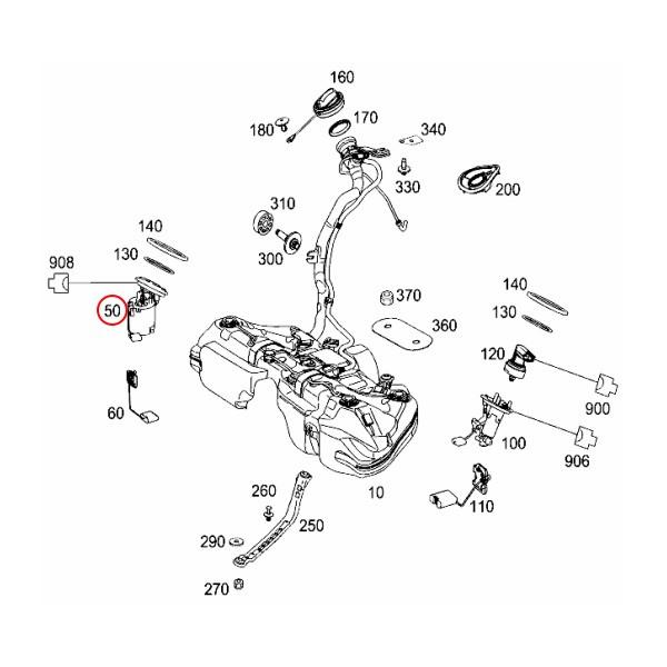 Mercedes-Benz ベンツ W212 C207 A207 燃料ポンプ/フューエルポンプ 2044701394 : プロテックオート ...