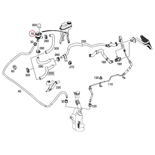 BMW ベンツ W204 W205 アディショナルウォーターポンプ2118350064 2118350364 2215000486 C180 ...