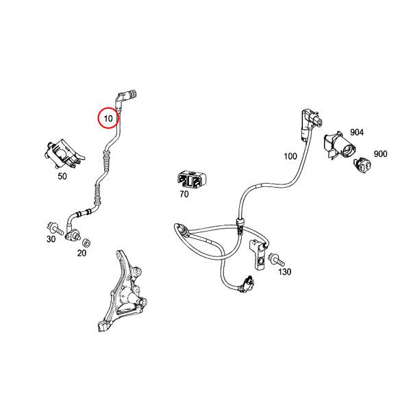 Mercedes-Benz ベンツ Cクラス W204 C300 C350 C63AMG フロント ABSセンサー/スピードセンサー 左右共通 ...