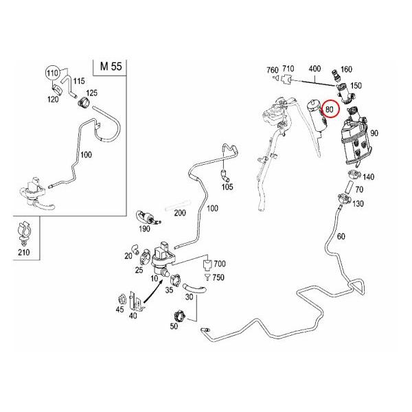 ベンツ W219 W211 W209 W203 チャコールキャニスター 2114700359 CLS300 CLS350 CLS500 ...