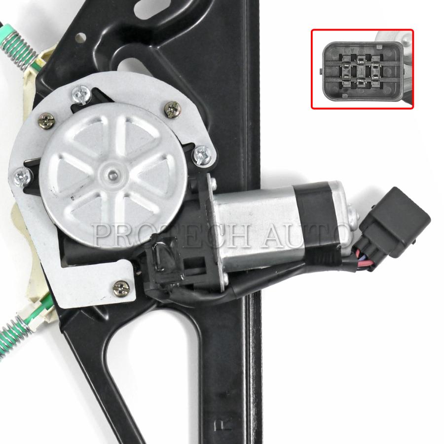 Mercedes-Benz ベンツ W211 E240 E250 E280 フロント パワーウインドウレギュレーター 右側 モーター＆リベット ...