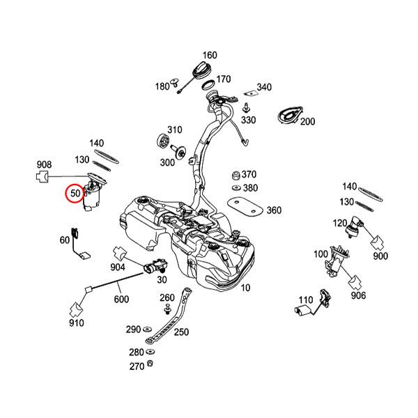 Mercedes-Benz ベンツ Eクラス W212 C207 A207 E250 E300 E350 E400 E550 燃料ポンプ/フューエルポンプ 2184700094 : プロテック ...