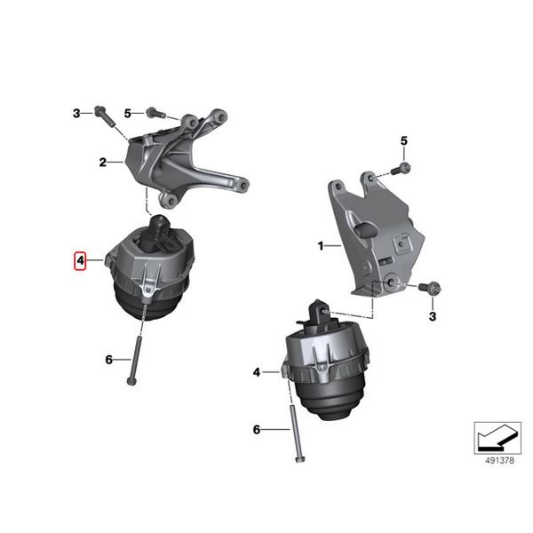BMW G20 セダン 320i 330i エンジンマウント 右側 22117581618 22116860490 : プロテックオートストア ...