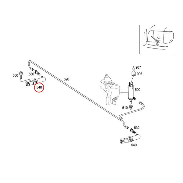 ベンツ W221 S550 S550_4MATIC S600 S63AMG ヘッドランプ ウォッシャーノズル 右側 2218601447 ...