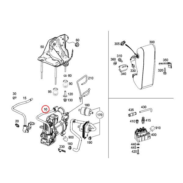 Mercedes-Benz ベンツ W222 S400_HYBRID エアサスコンプレッサー/エアサスポンプ 0993200104 ...