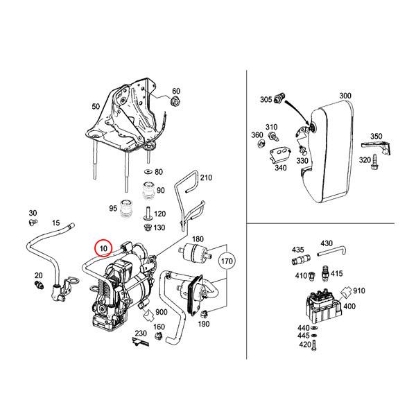 Mercedes-Benz ベンツ W222 S63AMG エアサスコンプレッサー/エアサスポンプ 0993200104 2223200604 ...