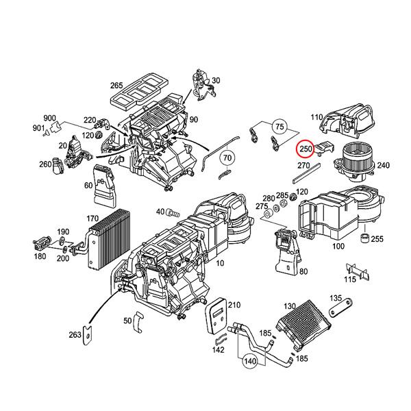 Mercedes-Benz ベンツ W176 W246 A180 A250 A45AMG B180 B250 ブロアレジスター/ブロア ...