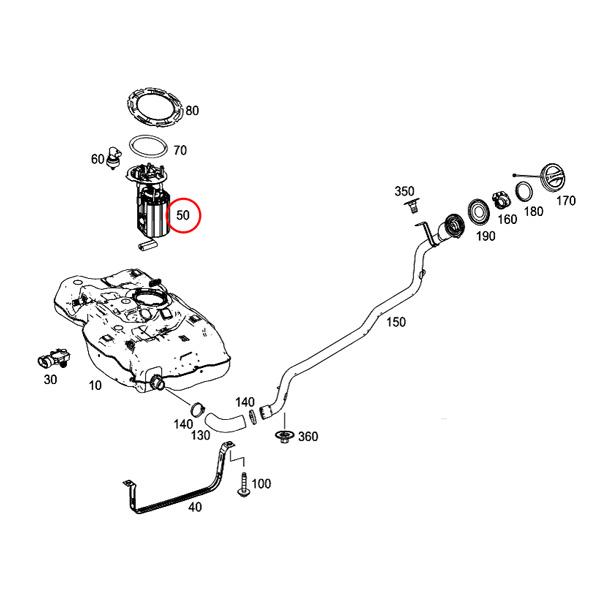 Mercedes-Benz ベンツ W176 W246 A180 A250 B180 B250 燃料ポンプ/フューエルポンプ ...