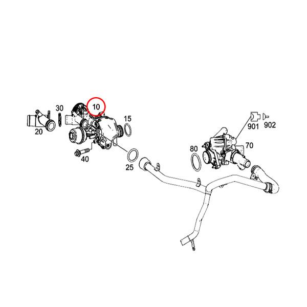 ベンツ X117 C117 W176 CLA180 CLA220 CLA250 A180 A250 A250 ウォーターポンプ M270 ...