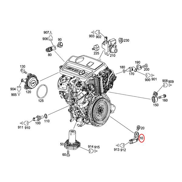 Mercedes-Benz ベンツ X117 C117 CLA180 CLA220 CLA250 CLA45 クランクセンサー ...