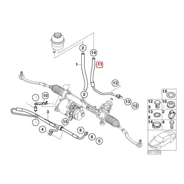 MINI（ミニ） BMW MINI R52 クーパー Cooper クーパーS CooperS パワステホース/リターンホース ...