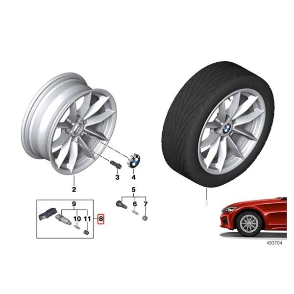 BMW BMW Z4/G29 sDrive20i M40i タイヤ空気圧センサー/TPMS 315MHz 国内ディーラー車両用 バルブナット ...