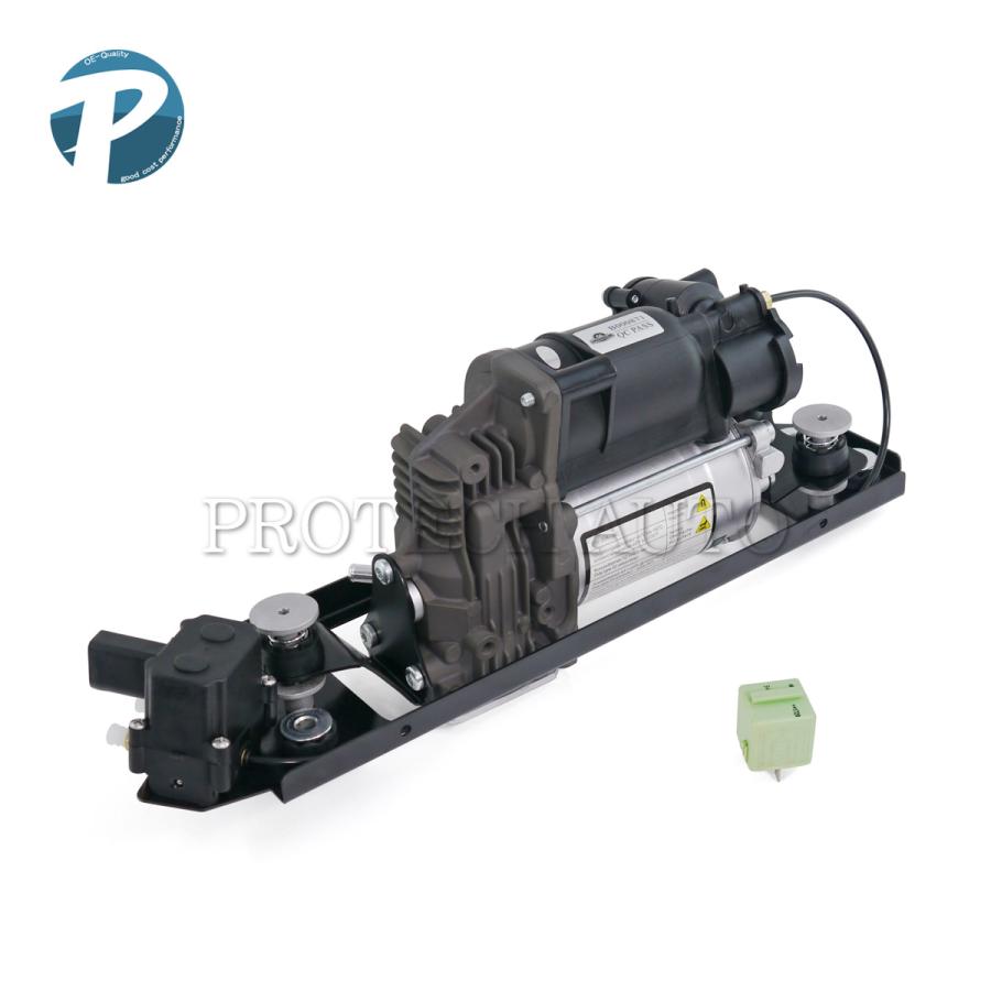 BMW BMW E61 530i 530xi エアサスコンプレッサー ASSY バルブブロック＆リレー付き 37206792855 ...
