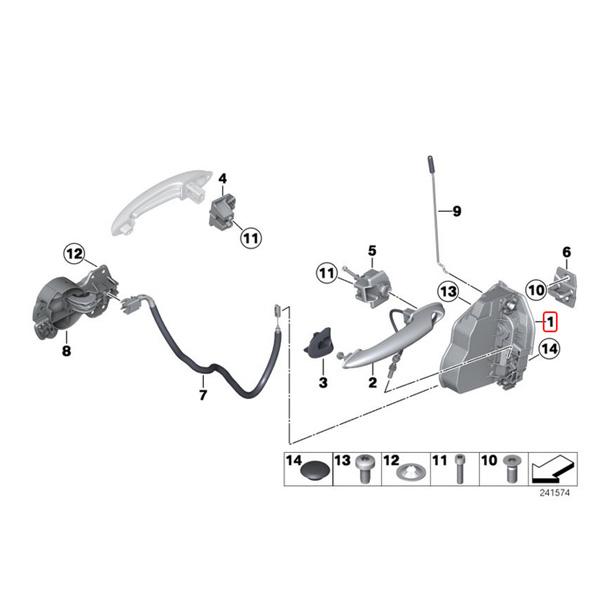 MINI BMW ミニ R60 Cooper CooperD CooperS オール4 ALL4 フロント ドアロックアクチュエーター 左側 ...