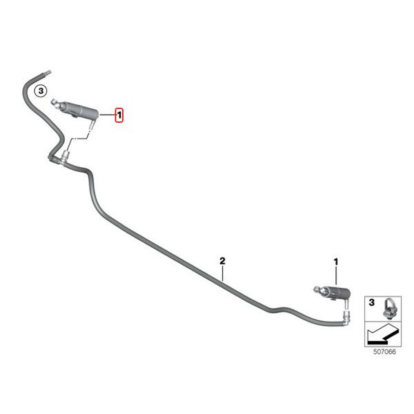 BMW Xモデル X3/F25 xDrive20d ヘッドライト ウォッシャーノズル 左右共通 片側 61667488733 ...
