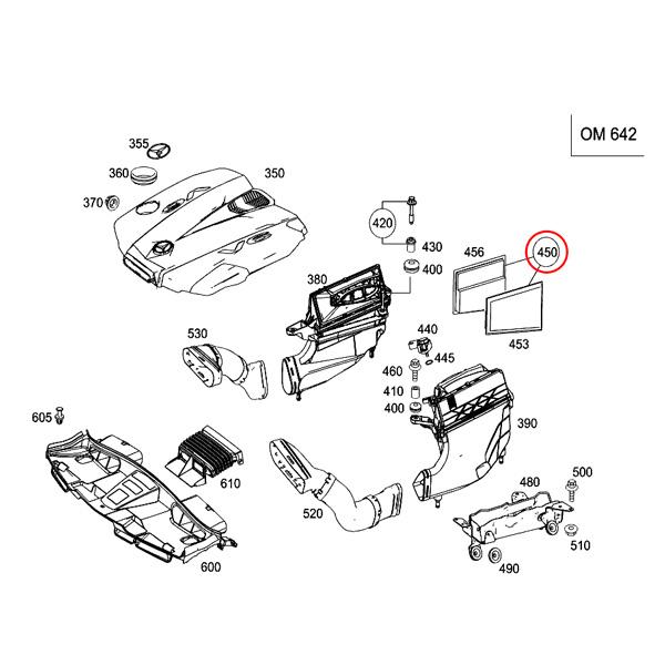 Mercedes-Benz ベンツ W212 E350_BlueTEC エアフィルター 左右セット 6420941204 6420941904 ...