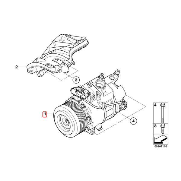 BMW BMW X6/E71 xDrive35i エアコンコンプレッサー 64526983398 64529185147 ...