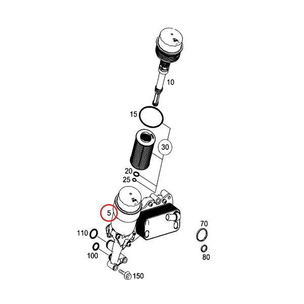 Mercedes-Benz（メルセデス・ベンツ） ベンツ W205 S205 C218 C220d CLS220d エンジンオイルフィルター ...