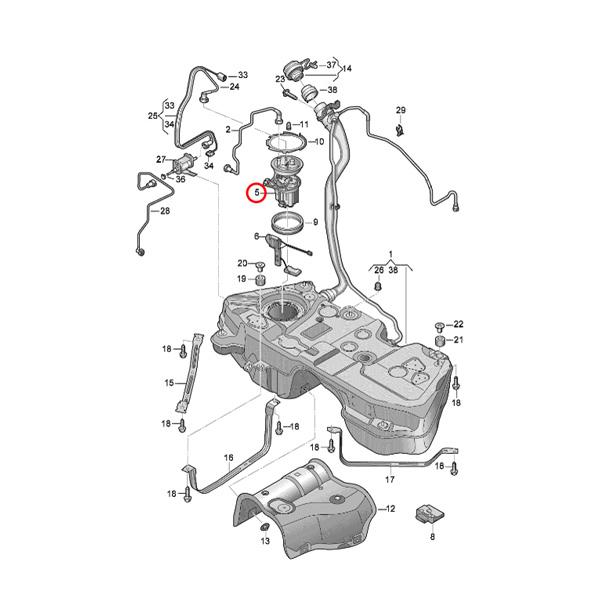 Audi（アウディ） Q5/SQ5 FY 平成30〜令和7年式 燃料ポンプ 80A919087 80A919087A 80D919087 ...