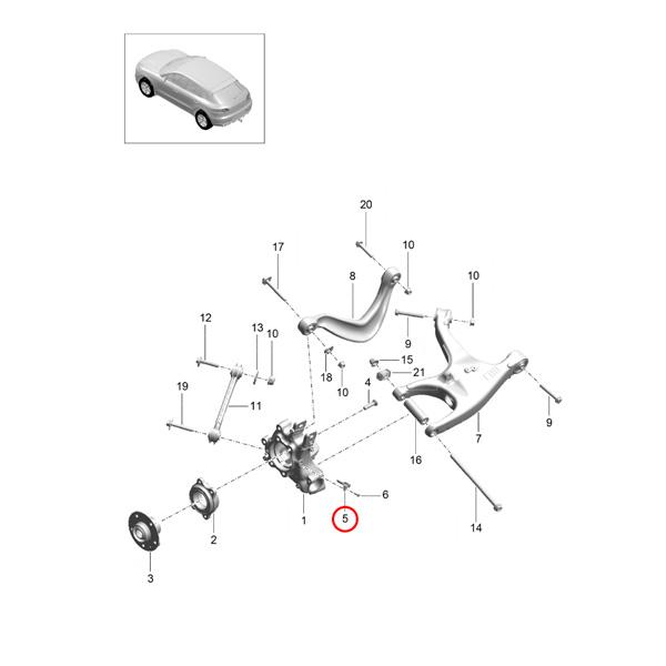 Porsche ポルシェ Macan マカン 95B 2015年式〜 フロント左側 ABSセンサー/スピードセンサー 95B927803 ...