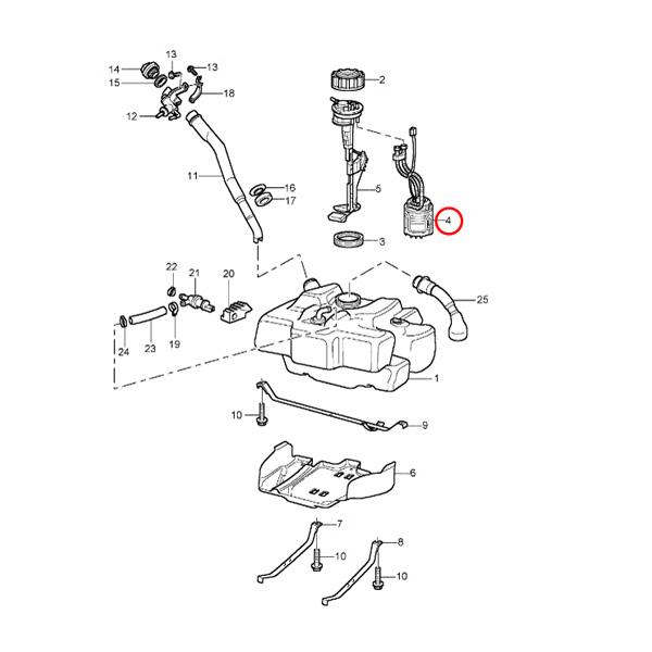 PORSCHE Porsche ポルシェ Boxster ボクスター 986 987 燃料ポンプ/フューエルポンプ 99662013200 ...