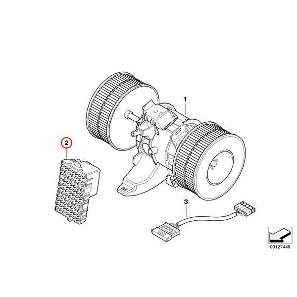 BMW ACM製 E60 E61 E63 E64 ブロアレジスター/ブロアレギュレーター 67636988452 67326948422 ...