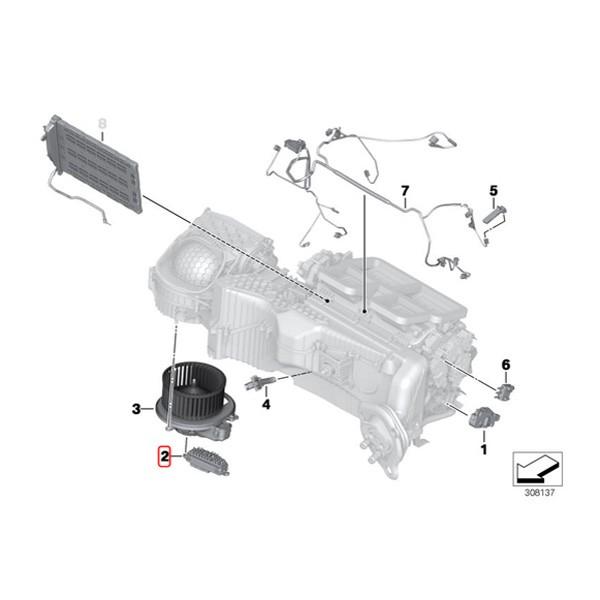 BMW 純正OEM ACM製 F32 F82 F33 F36 ブロアレジスター64119276112 64119270254 ...