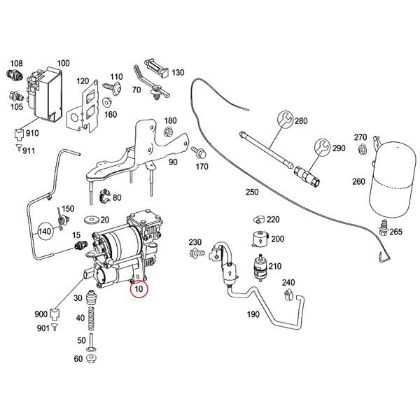 純正OEM AMK製 ベンツ W221 W216 エアサスコンプレッサー/エアサスポンプ/エア供給装置コンプレッサー 2213201704 :AMK-2213201704-3:プロテックオート ...