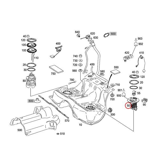 Mercedes-Benz Bapmic ベンツ Sクラス W221 S350 S400 S500 S550 S600 燃料フィルター ...