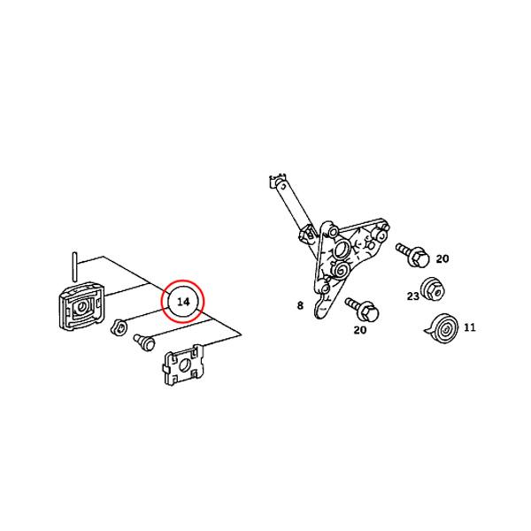 全国送料200円 BBR製 ベンツ W126 500SE 500SEL 560SEL ウインドウレギュレーター スライドピース/スライドシュー ...