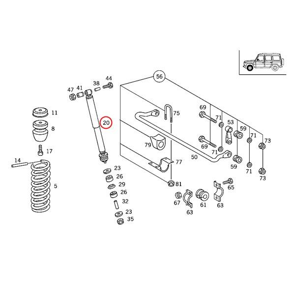 BILSTEIN（ビルシュタイン） 純正OEM BILSTEIN製 ベンツ Gクラス W463 フロント ショックアブソーバー 左右共通 片側 ...