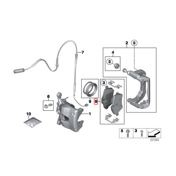 MINI BLUE PRINT製 BMW ミニ F56 F55 R56 ワン One フロント ブレーキパッド 左右セット ...
