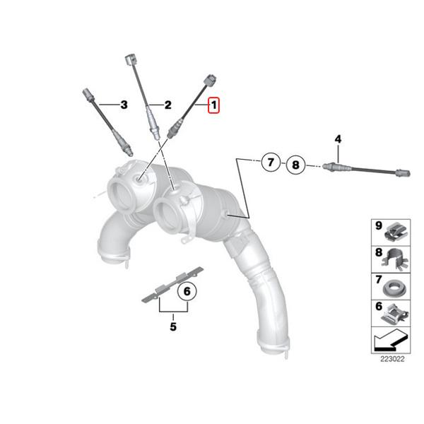 BOSCH（ボッシュ） 純正OEM BOSCH製 BMW X5/E70 F15 F85 xDrive50i X5M O2センサー/ラムダ ...