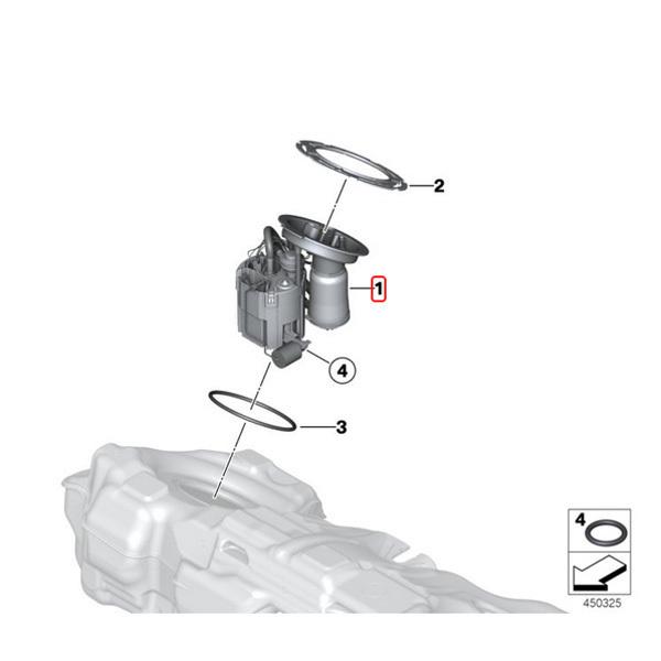 純正OEM BOSCH製 BMW F20 LCI 118i 120i 燃料ポンプ/フューエルポンプ 16117243974 ...