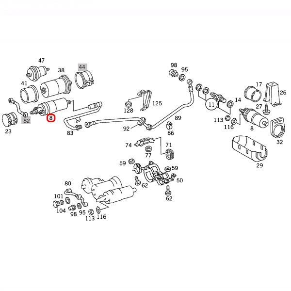 BOSCH（ボッシュ） 純正OEM BOSCH製 ベンツ SL R107 R129 燃料ポンプ/フューエルポンプ 0030915301 ...