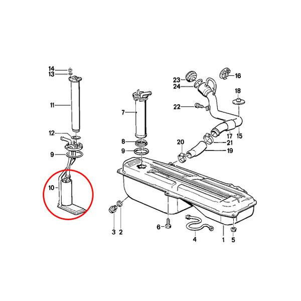 BOSCH（DIY、工具） 純正OEM BOSCH製 BMW E30 325i 325iX 燃料ポンプ/フューエルポンプ ...