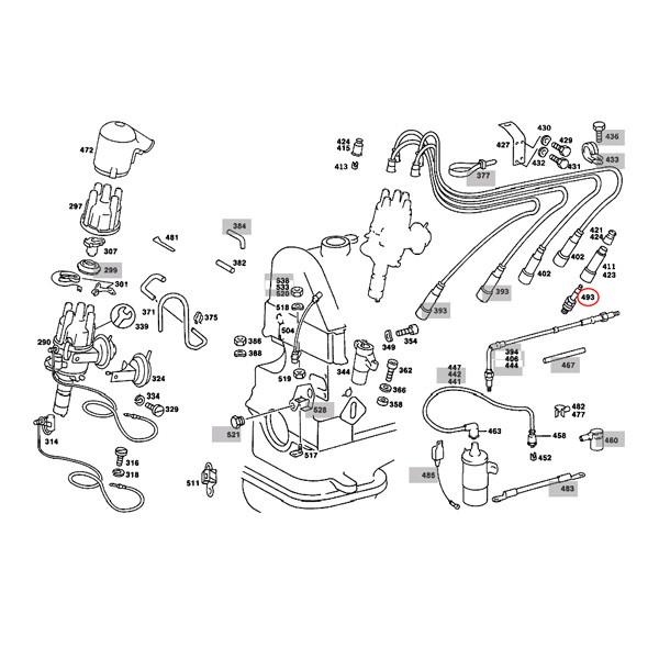 BOSCH（ボッシュ） 純正OEM BOSCH製ベンツ W116 スパークプラグ 0021592003 0031591203 ...